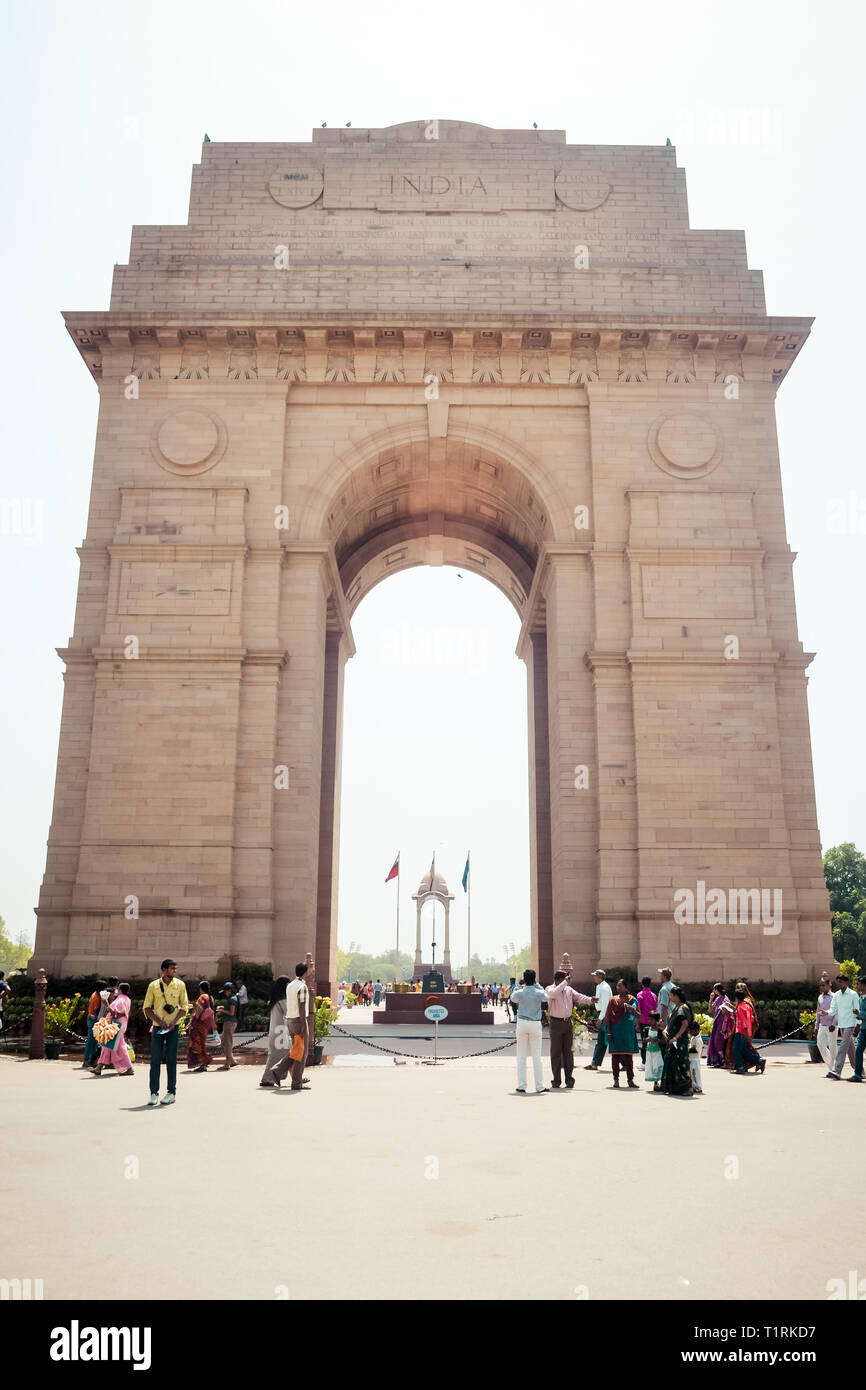 Rajpath, Raisina Hill, India Gate, New Delhi, India January 2019: The ...