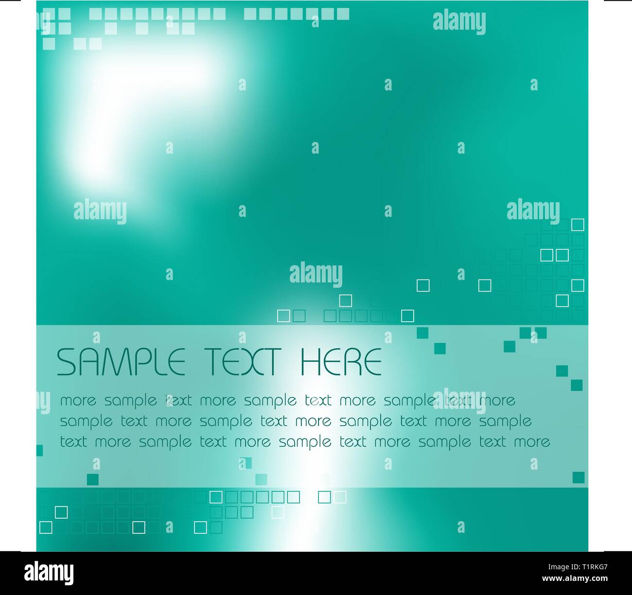 Abstract teal background with place for your text Stock Vector Image ...