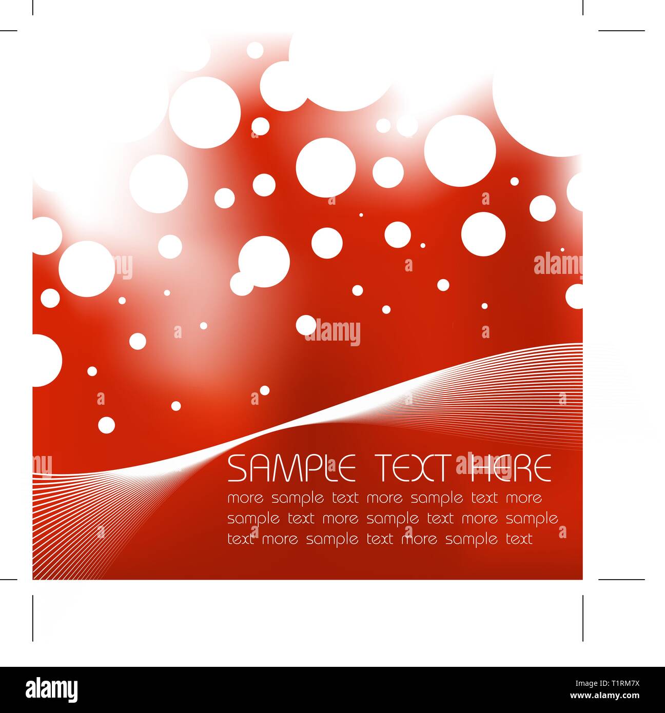 Abstract red background with sample text Stock Vector Image & Art - Alamy