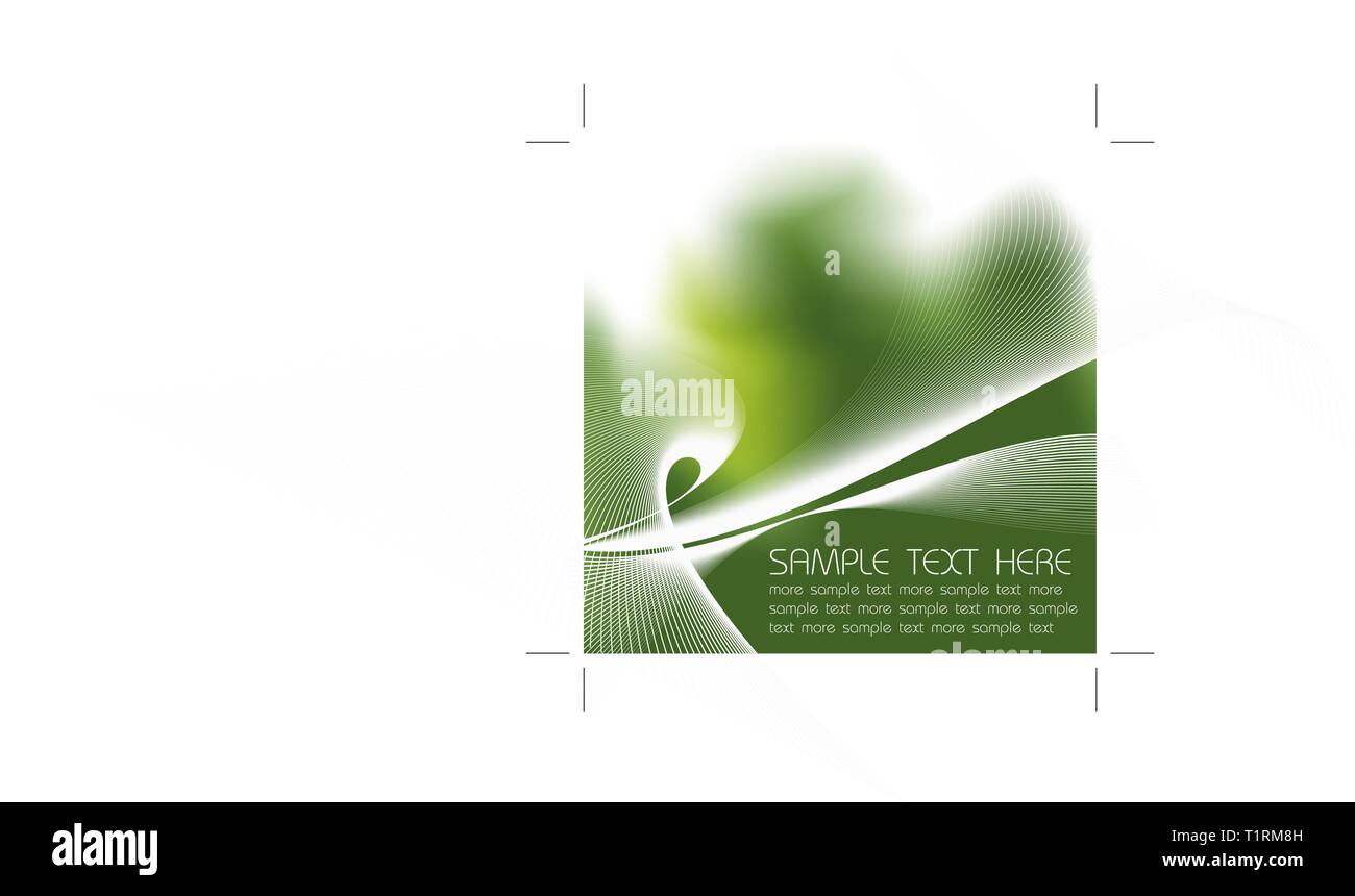 Abstract green background with sample text Stock Vector Image & Art - Alamy