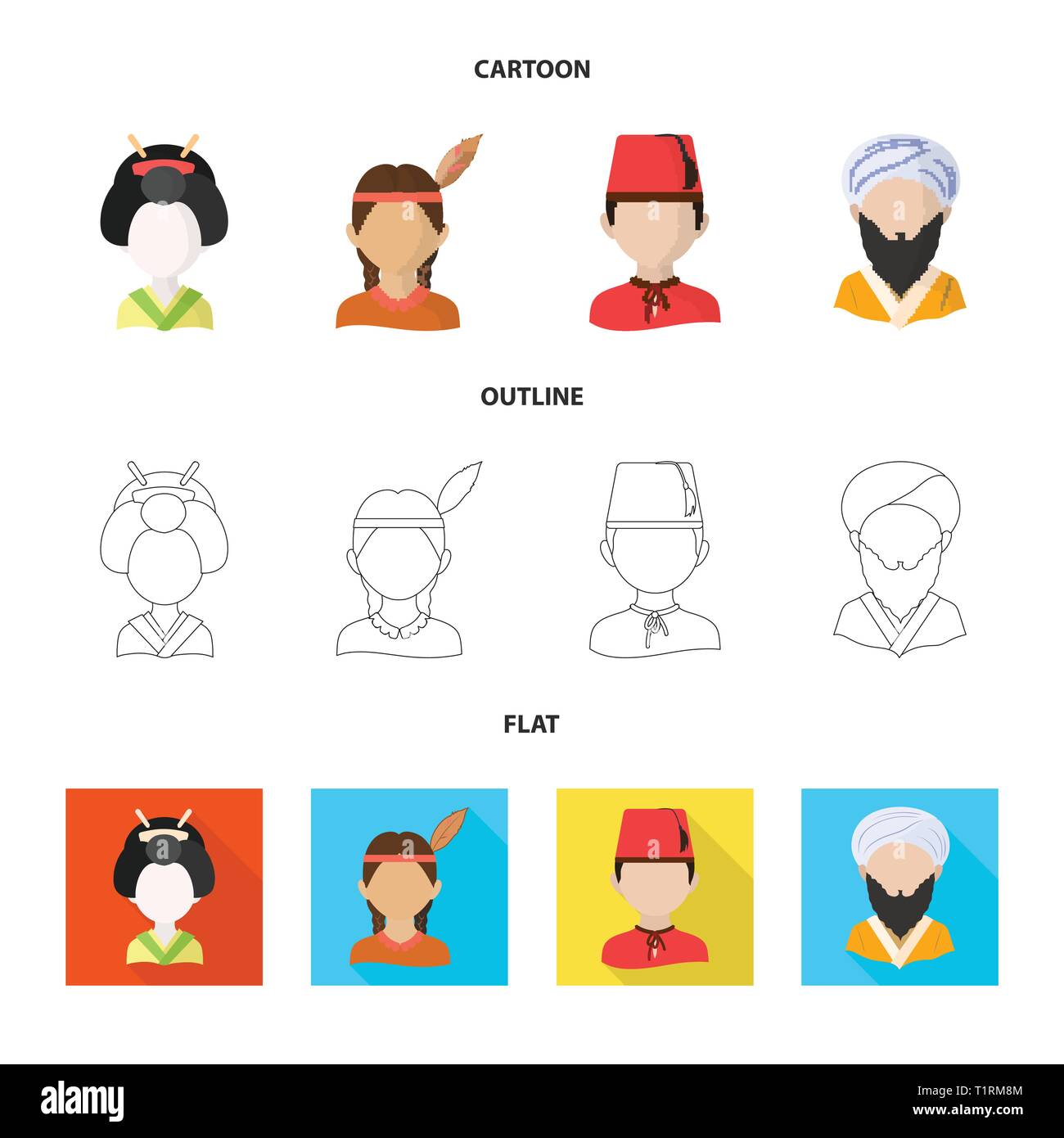Vector design of imitator and resident sign. Set of imitator and ...