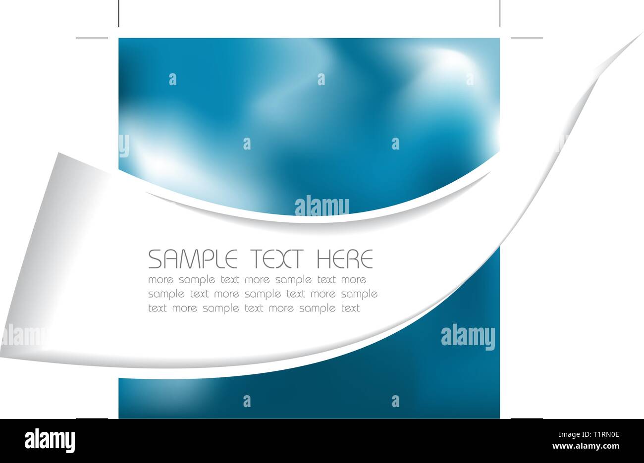 Abstract blue background with place for your text Stock Vector Image ...