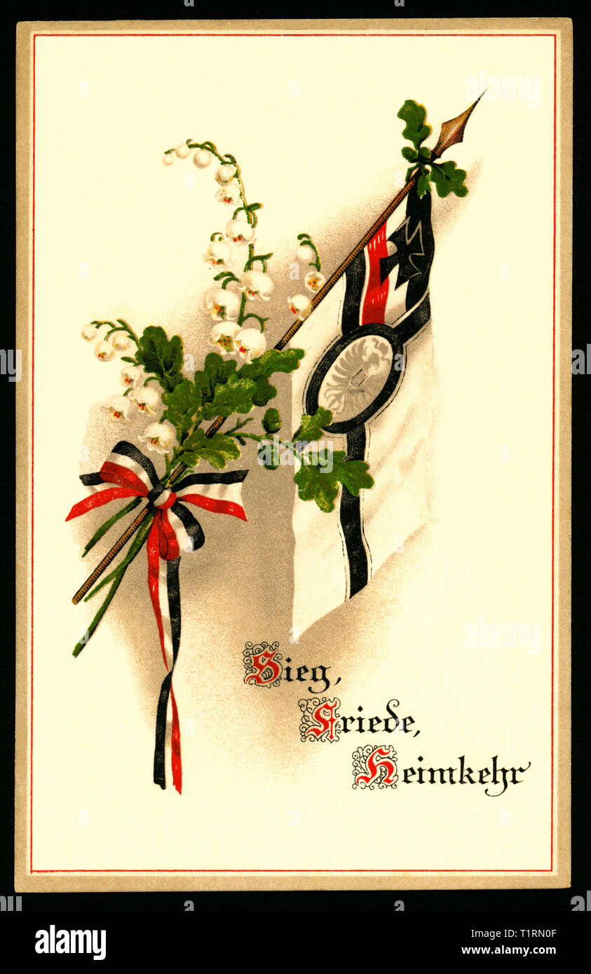 Germany propaganda postcard hi-res stock photography and images - Alamy