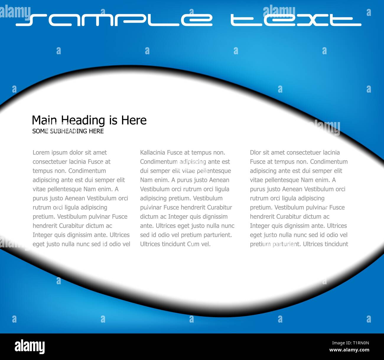 Abstract blue background with place for your text Stock Vector Image ...