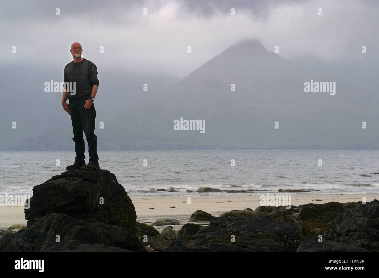 John Cormack pictured on the beach at Laig Bay, near his home for the ...