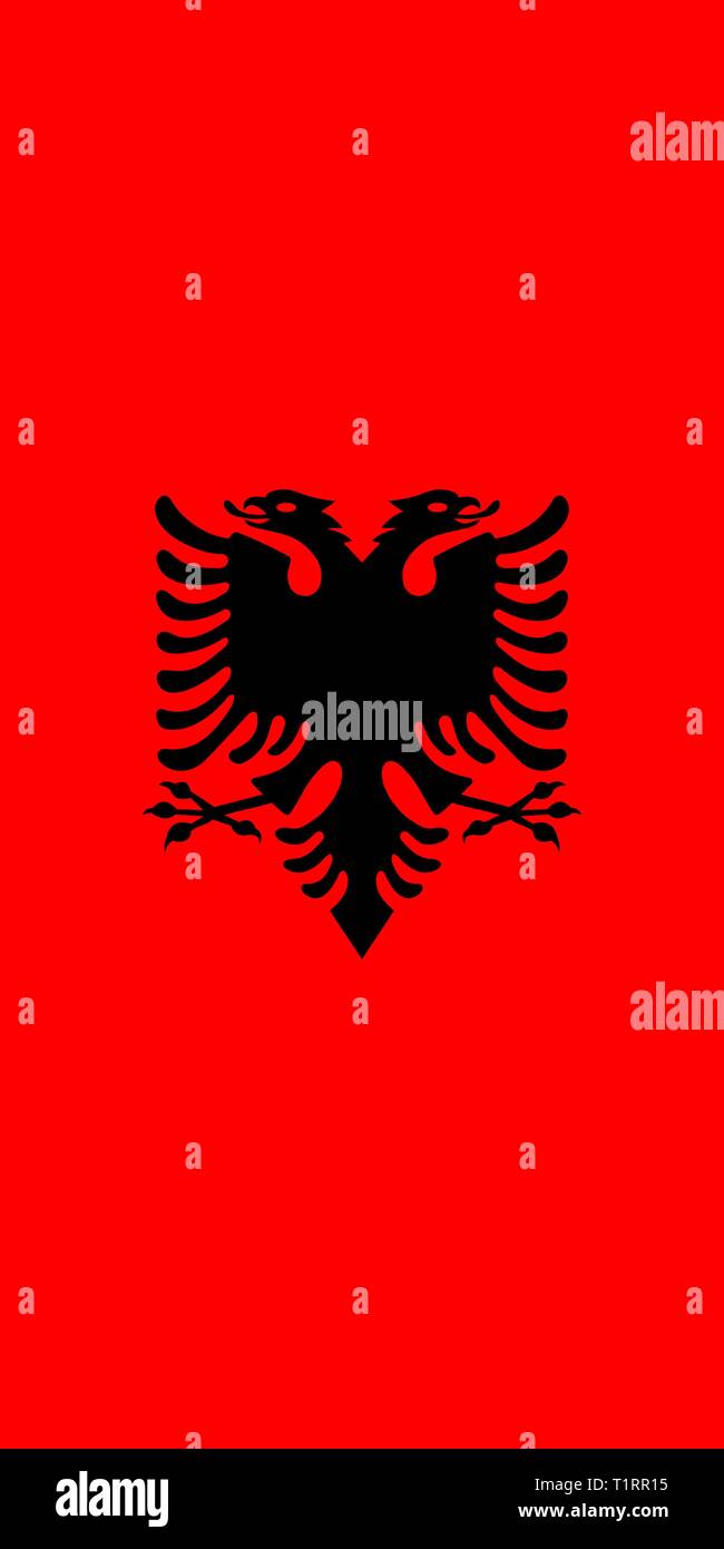 Hanging vertical flag of Albania Stock Vector Image & Art - Alamy