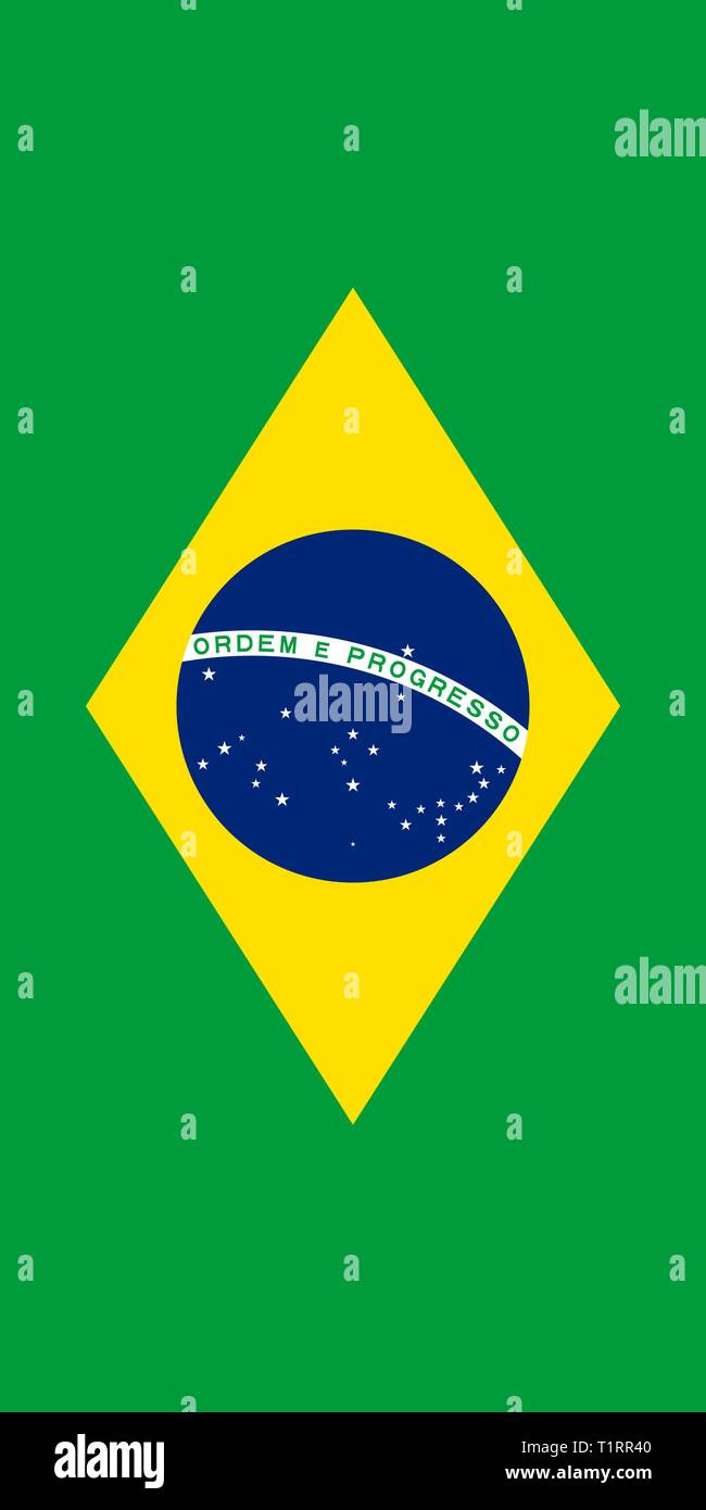 Hanging vertical flag of Brazil Stock Vector Image & Art - Alamy