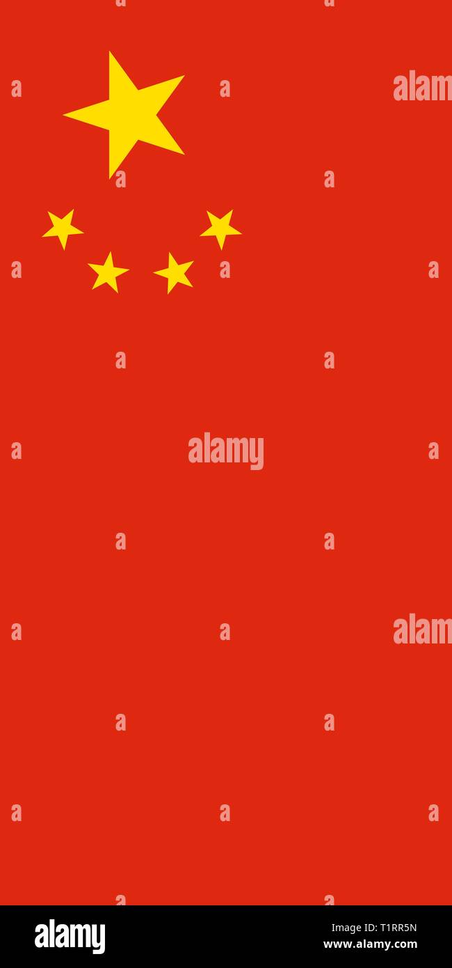Hanging vertical flag of China Stock Vector Image & Art - Alamy