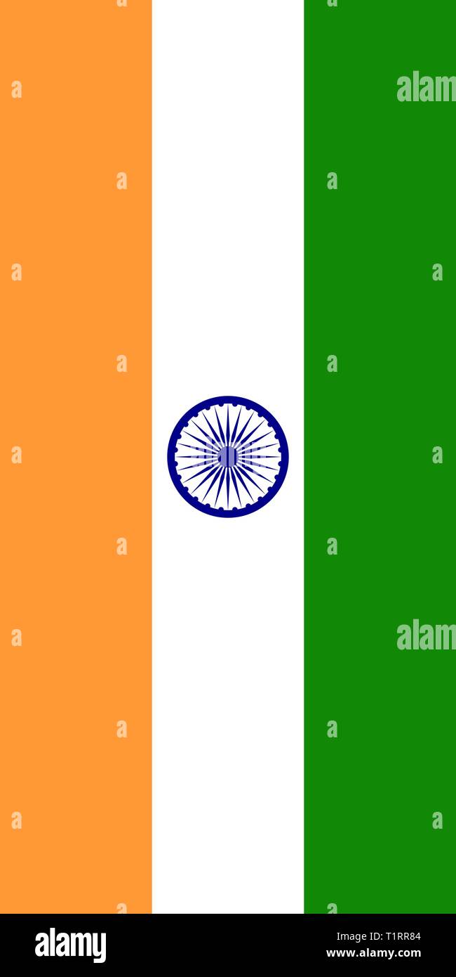 Hanging vertical flag of India Stock Vector Image & Art - Alamy