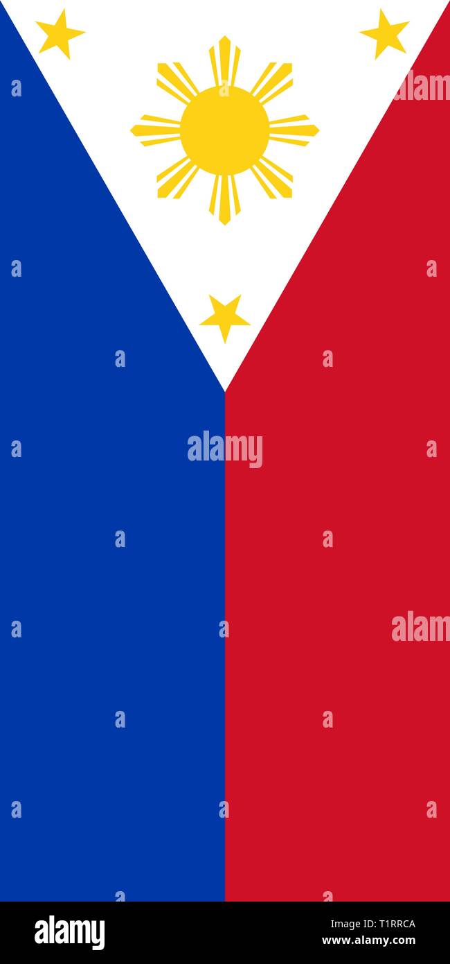 Hanging vertical flag of Philippines Stock Vector Image & Art - Alamy