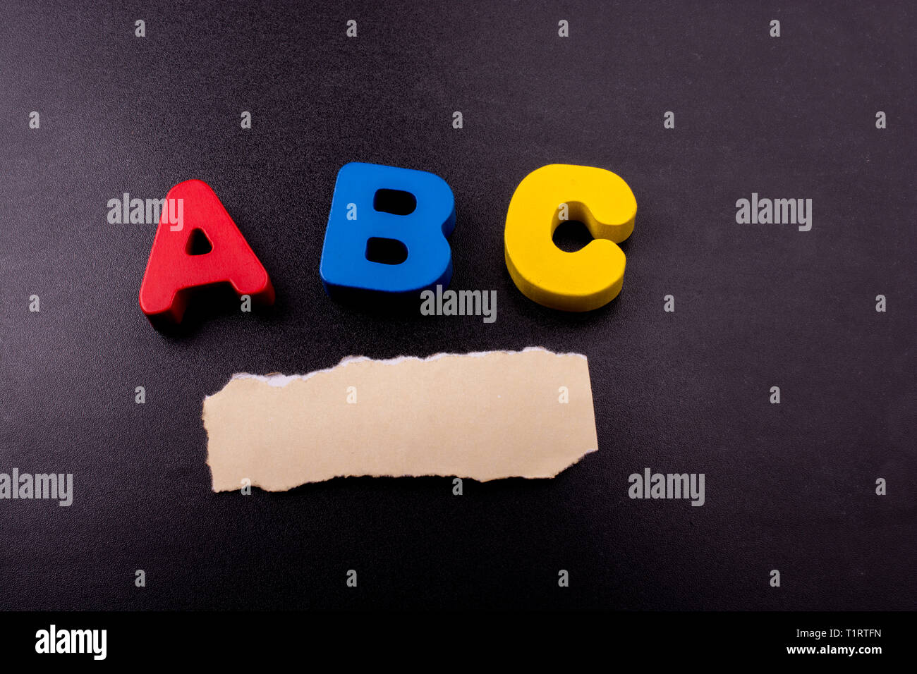 Colorful ABC Letters of Alphabet made of wood Stock Photo - Alamy