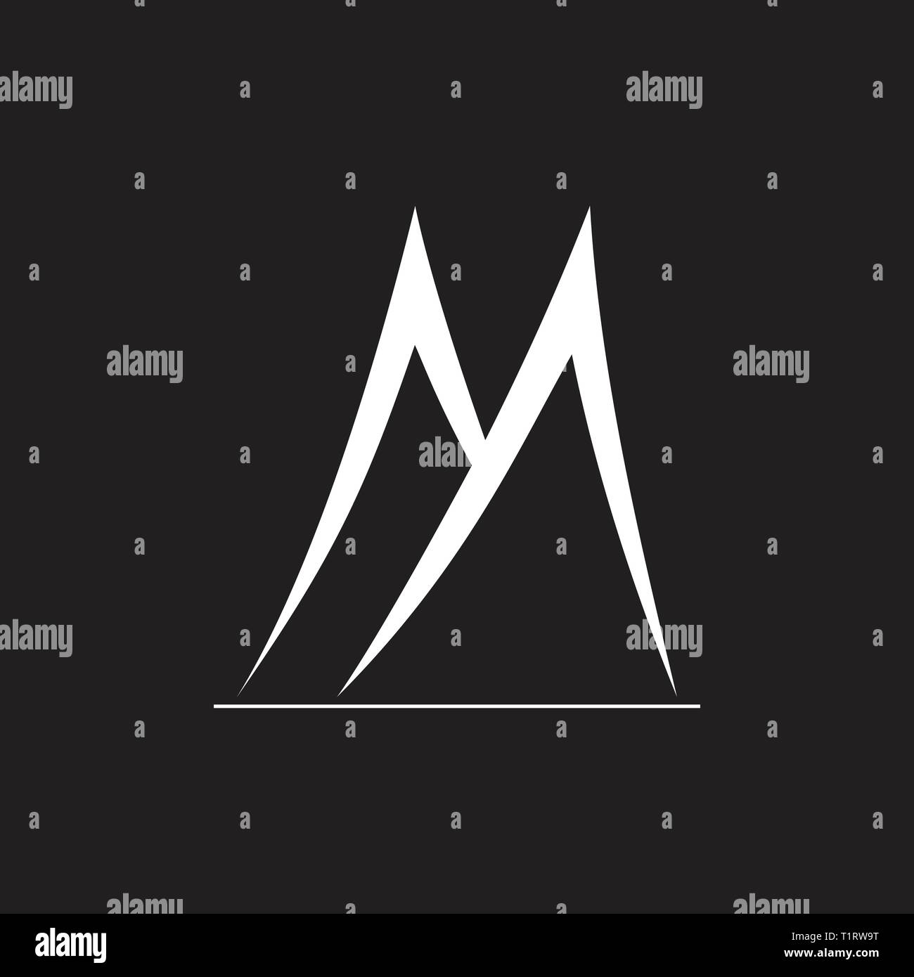 Letter m with mountain hi-res stock photography and images - Alamy