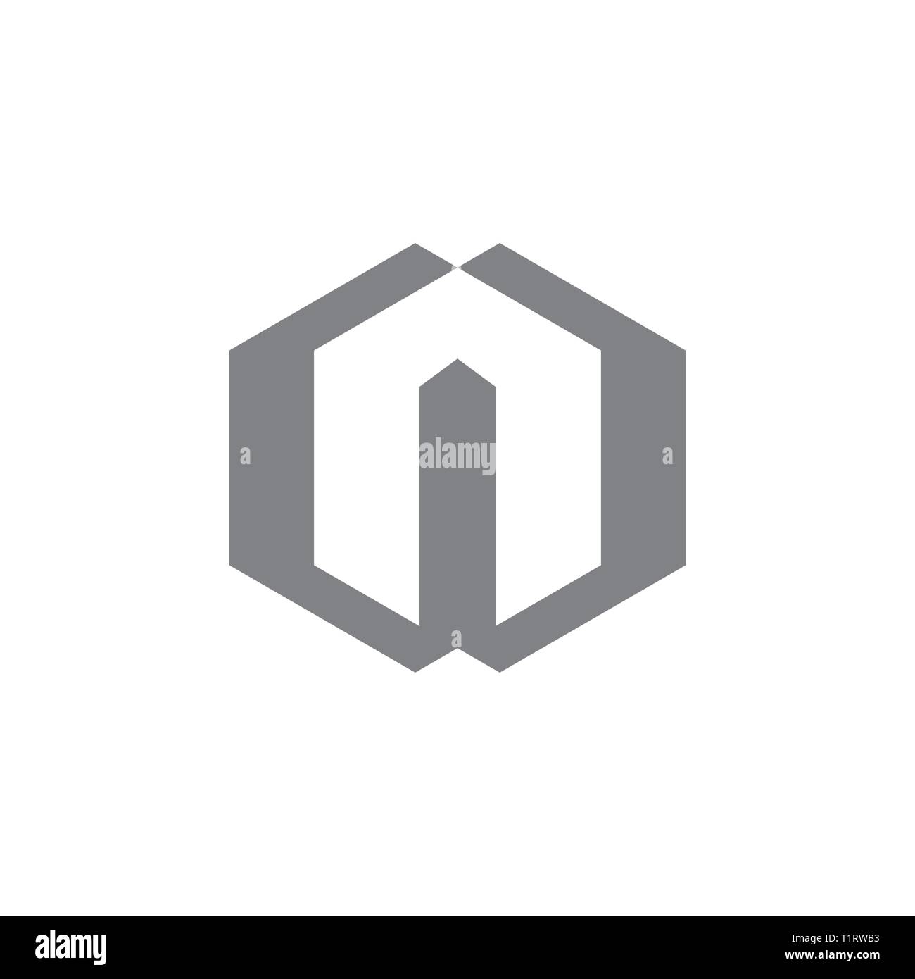 Hexagonal logo hi-res stock photography and images - Alamy