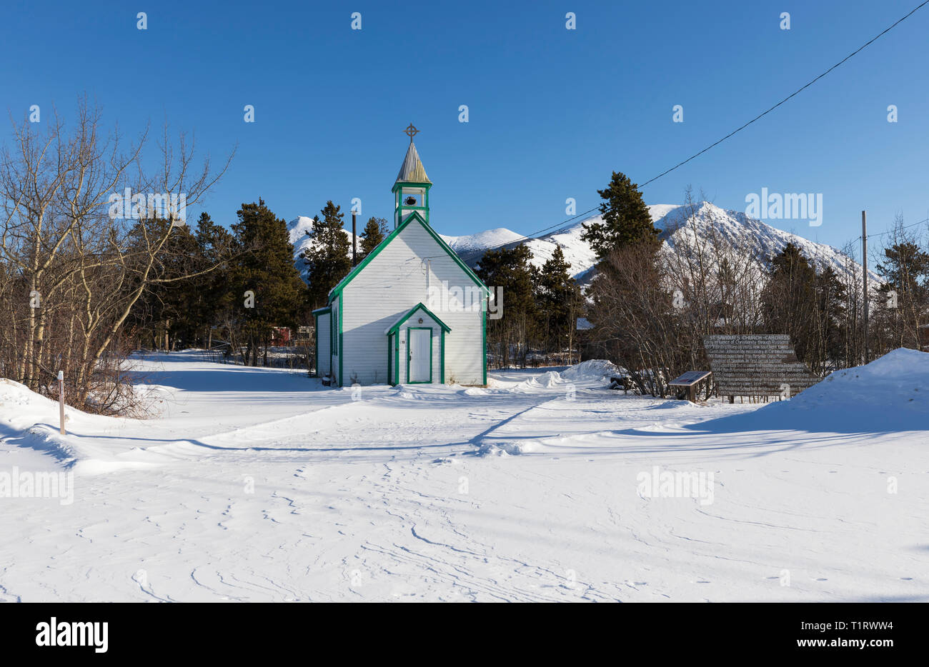 St Saviours Church, Carcross, Yukon, Canada Stock Photo - Alamy