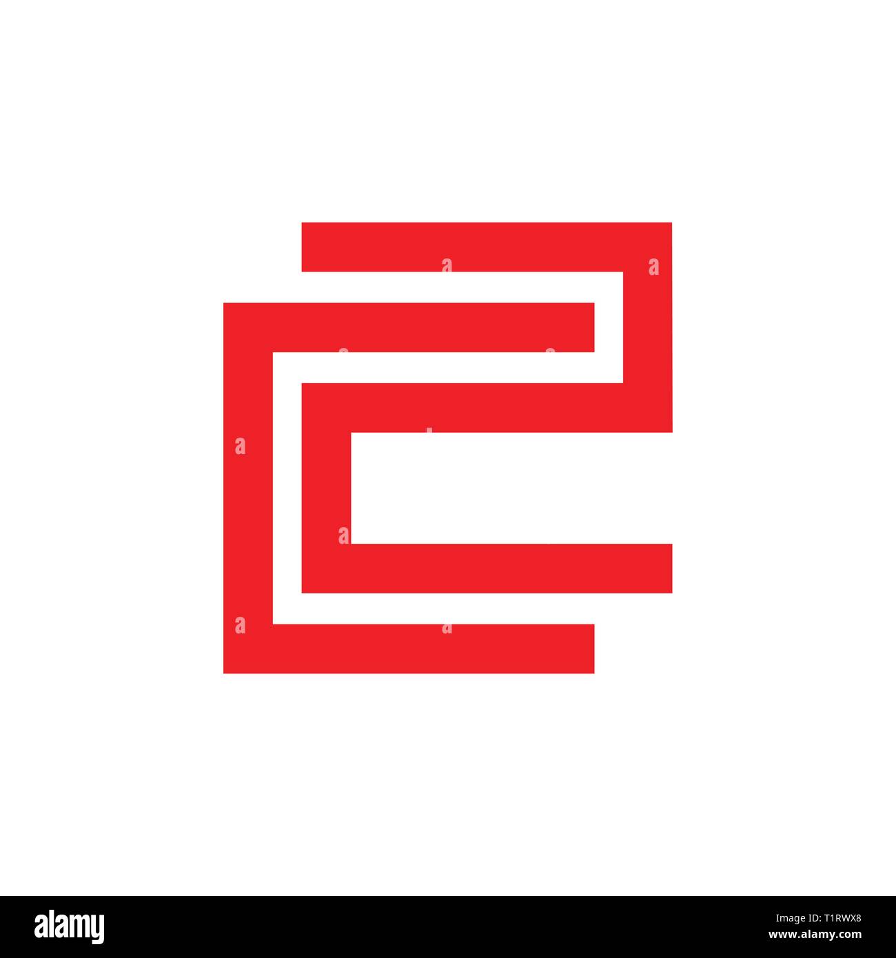 abstract letters c2 geometric line logo vector Stock Vector Image & Art ...