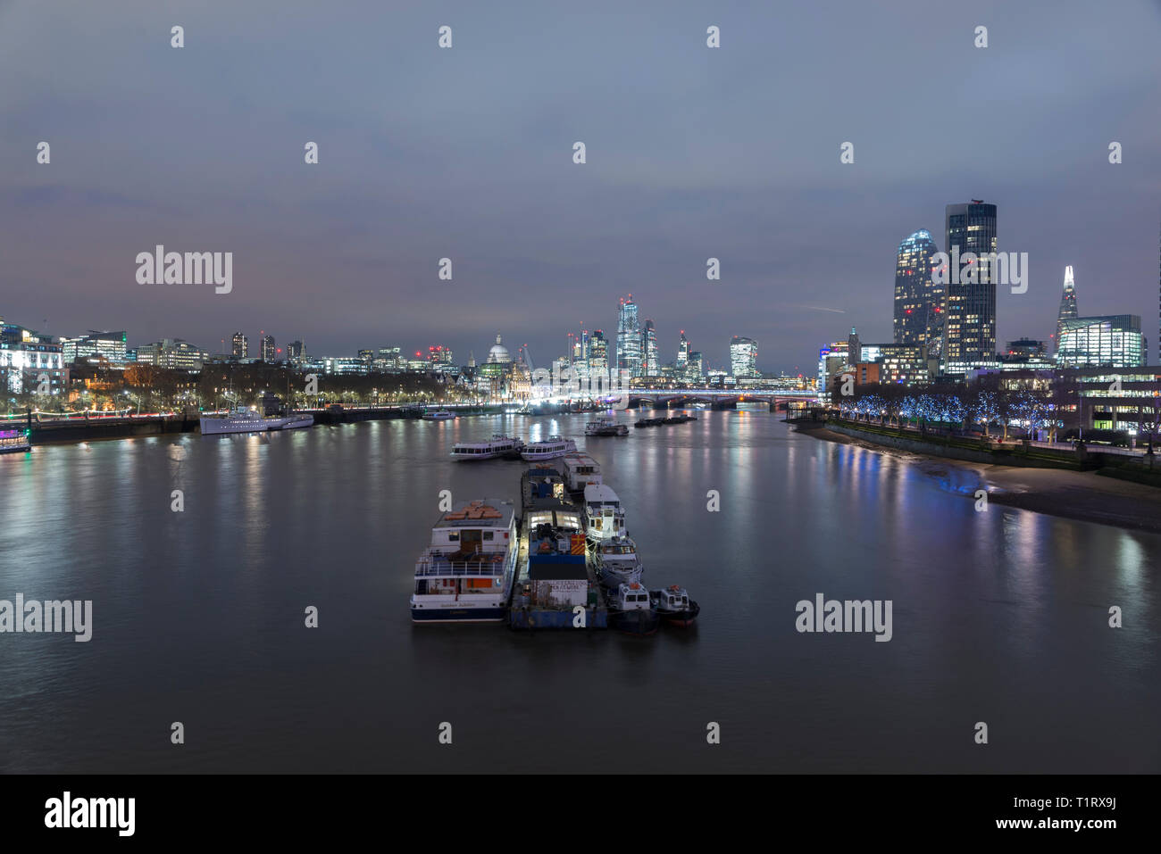 View from Waterloo Bridge, London, UK Stock Photo - Alamy
