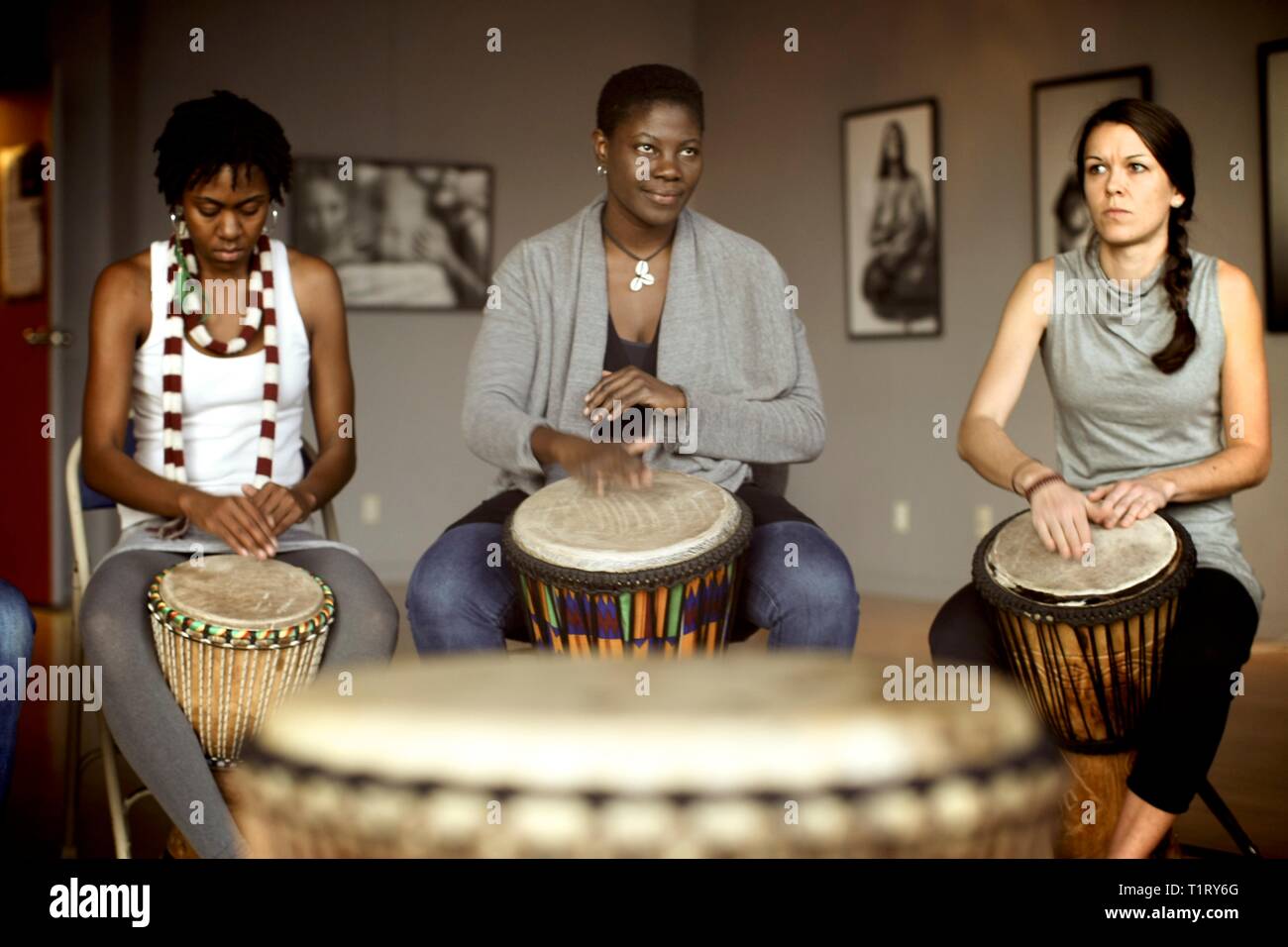 Congolese drums hi-res stock photography and images - Alamy