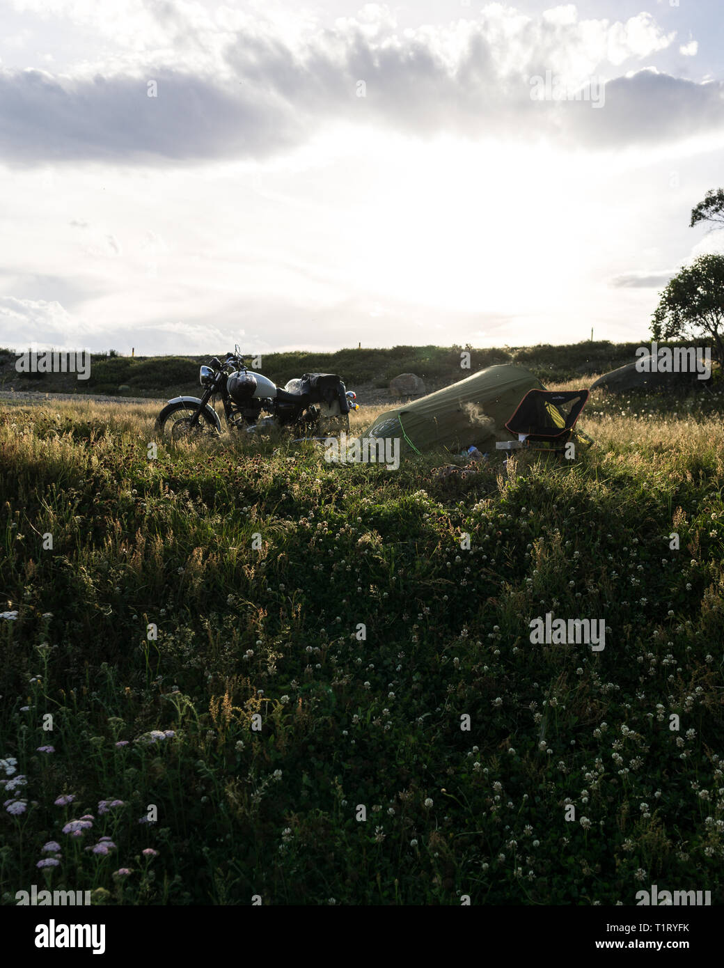 Motocamping hi-res stock photography and images - Alamy