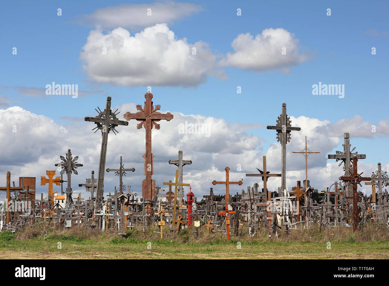 At Hill of Crosses in Lithuania Stock Photo - Alamy