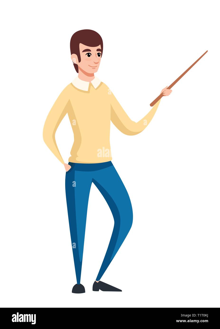 Hand teacher pointer in Cut Out Stock Images & Pictures - Alamy