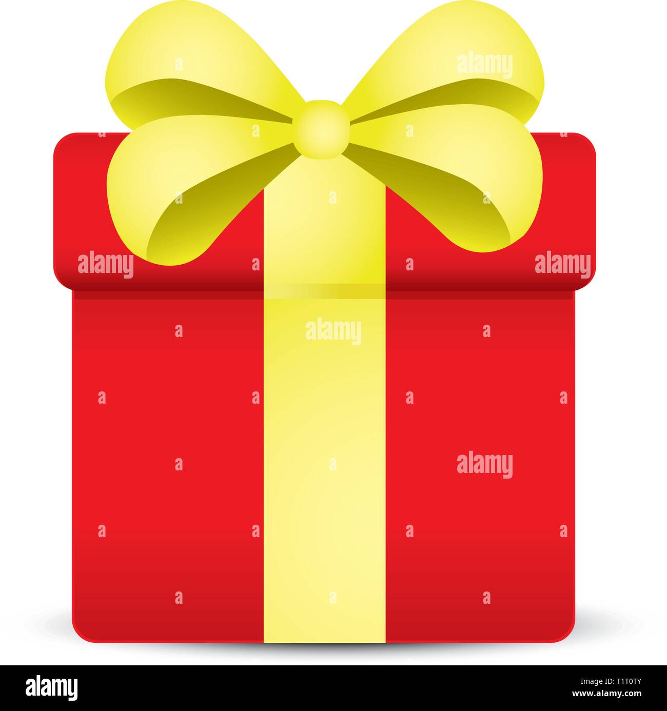White closed gift box Stock Vector Images - Alamy