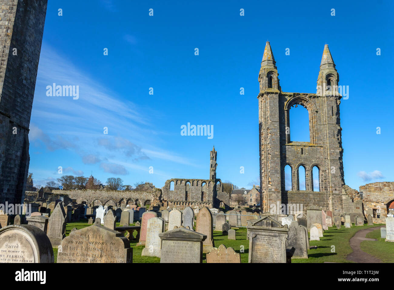 Saint Andrew's cathedral, ruined Roman Catholic cathedral in St Andrew ...