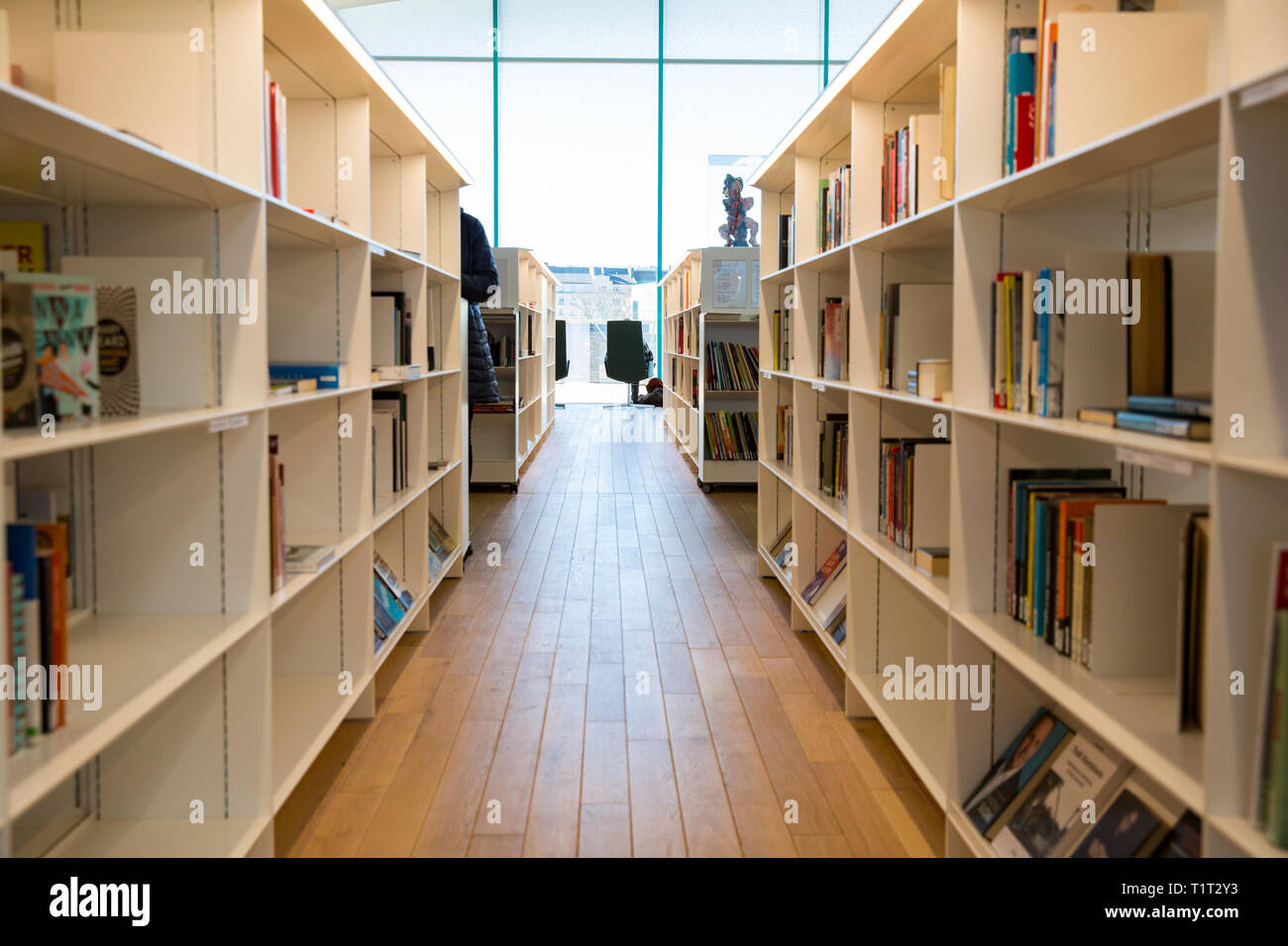 New Helsinki central library Oodi interior. Light and spacious modern ...