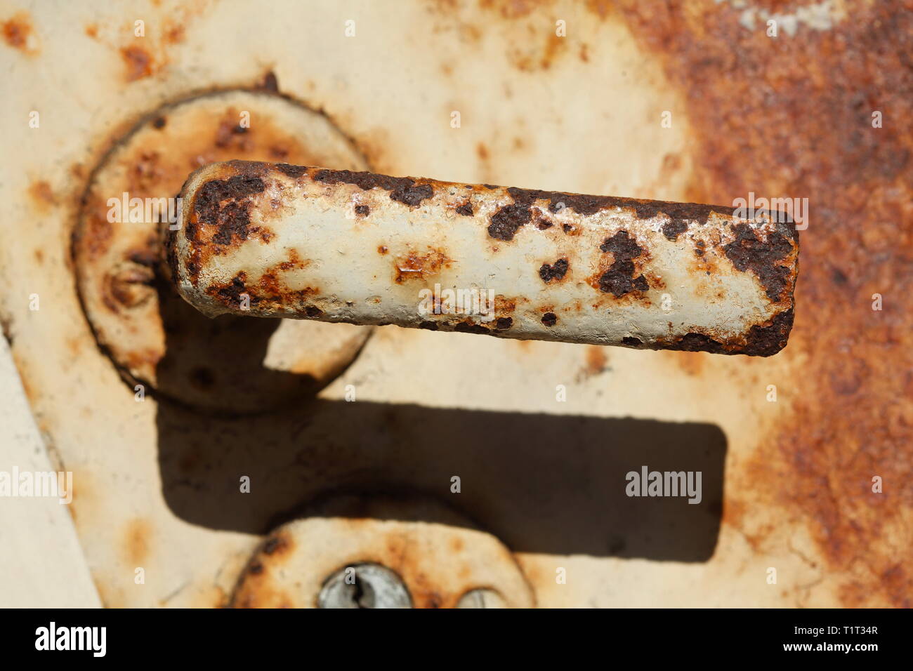 Old rusted metal door handle, Germany, Europe Stock Photo - Alamy