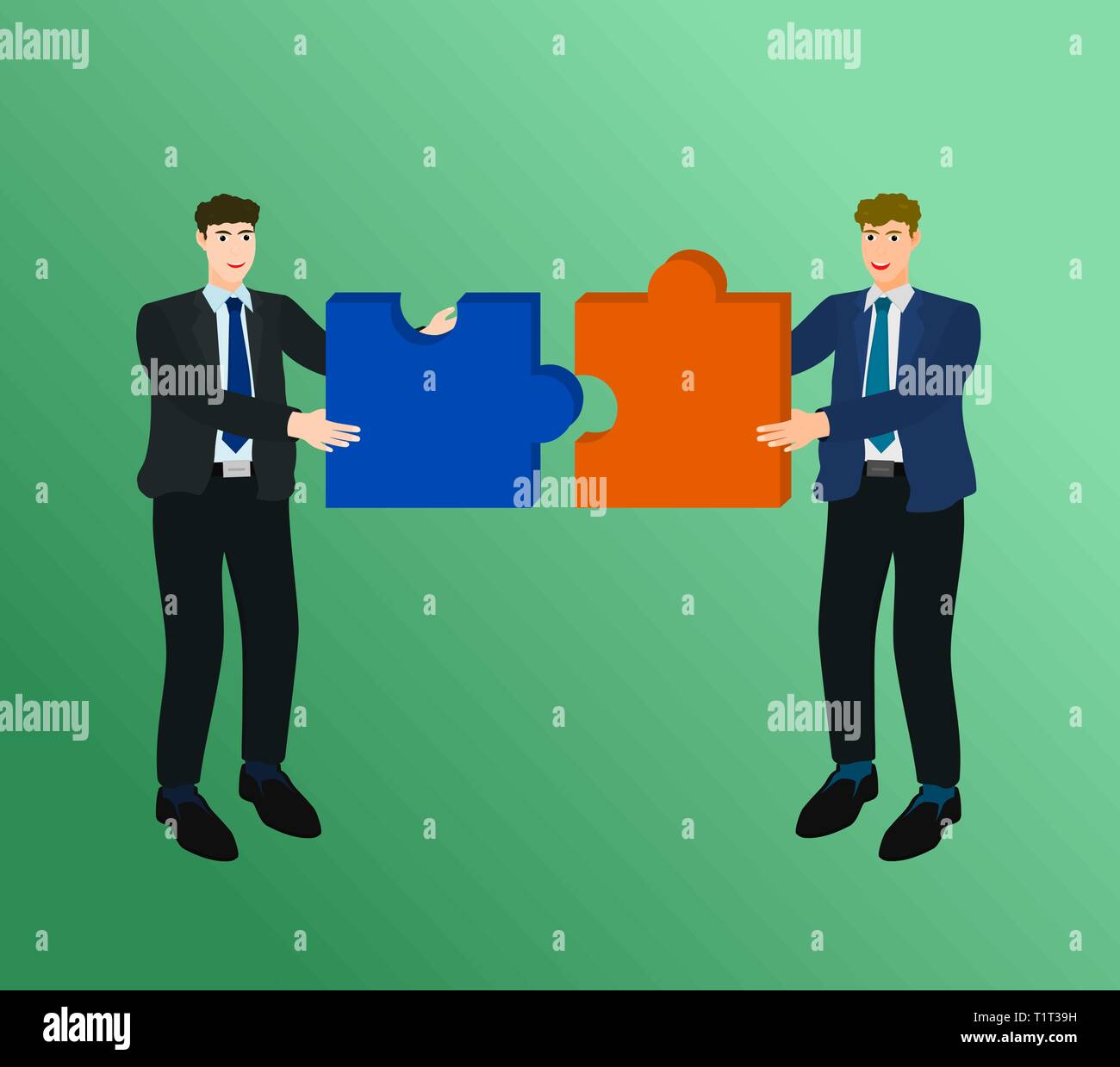 Teamwork puzzle hi-res stock photography and images - Alamy