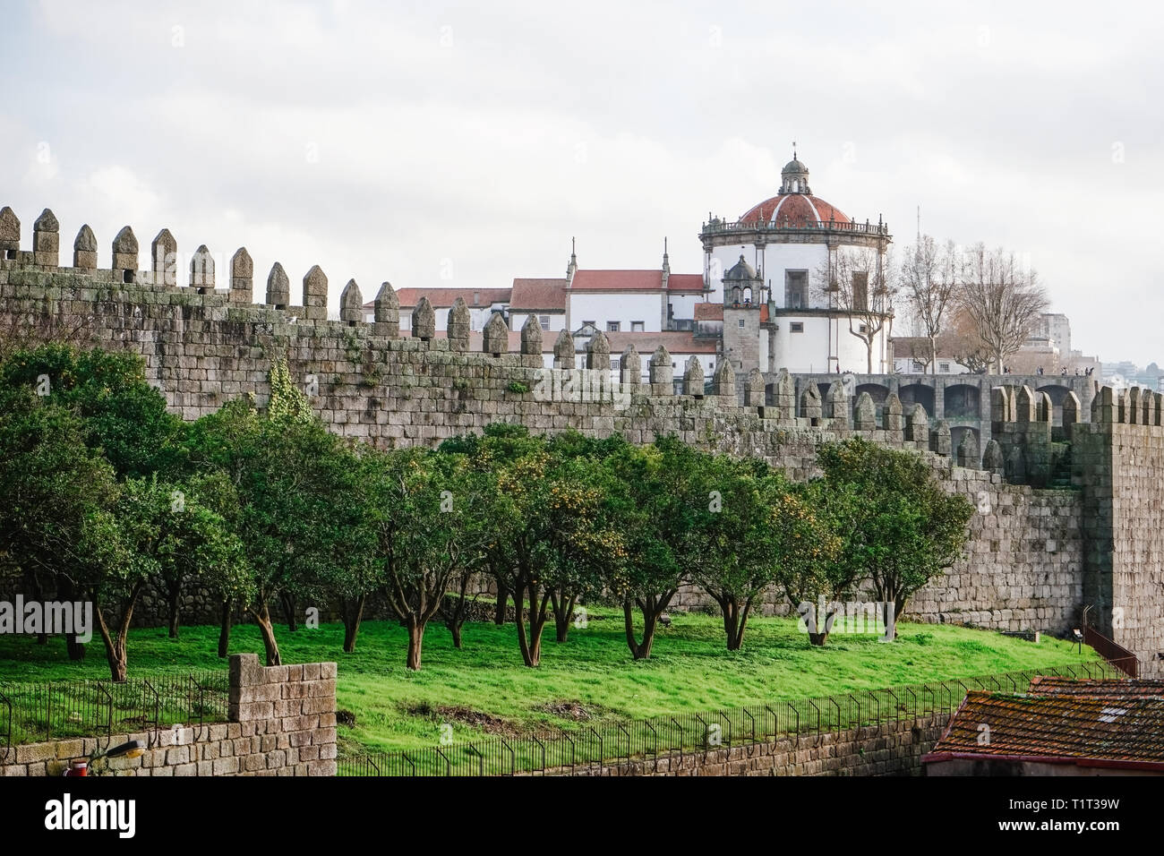 The Walls of D. Fernando, or Fernandina Wall, with the Monastery of ...