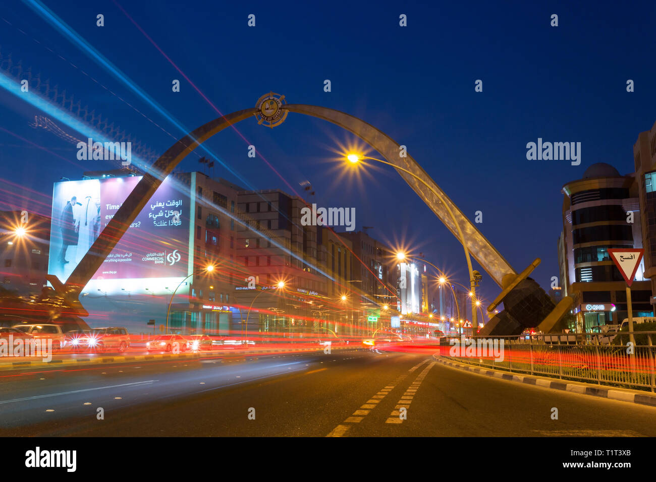 Pedestrian crossing sign doha qatar hi-res stock photography and images ...
