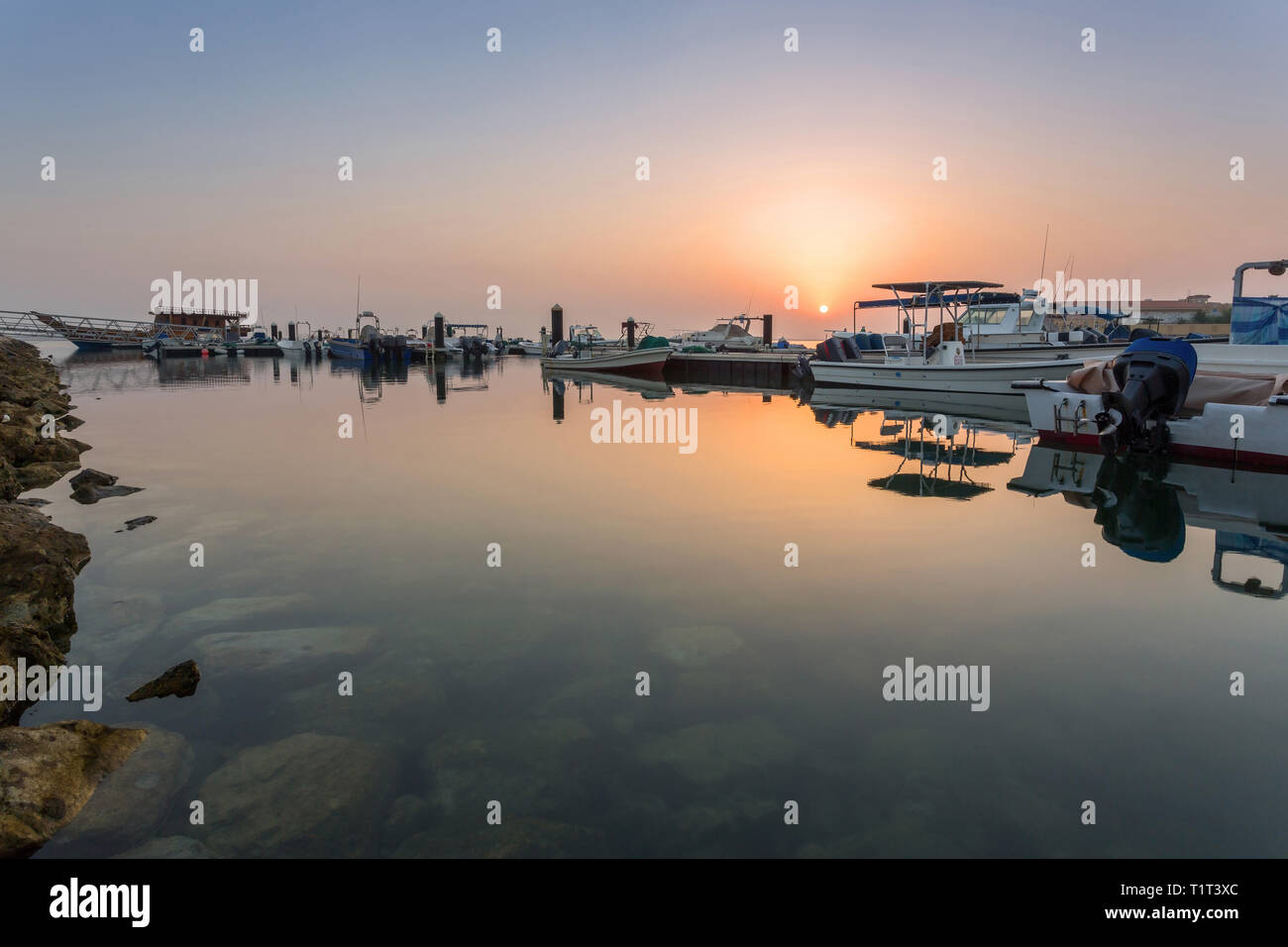 Al Khor Fish Harbour Qatar Stock Photo - Alamy