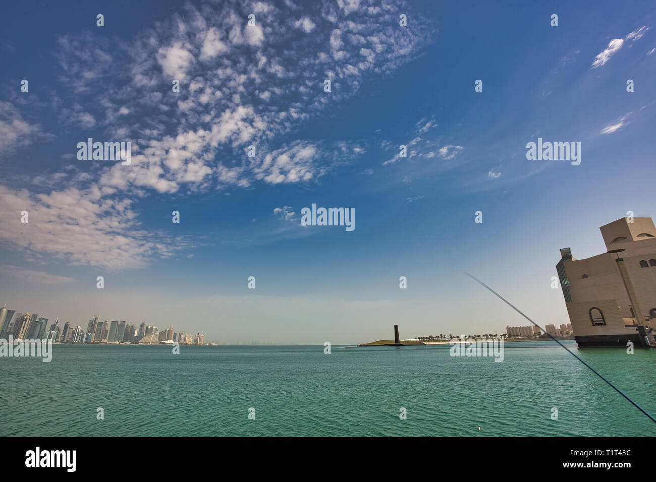 DOHA, QATAR - FEBRUARY 2, 2014: DOHA, QATAR - FEBRUARY 2, 2014: Wide ...