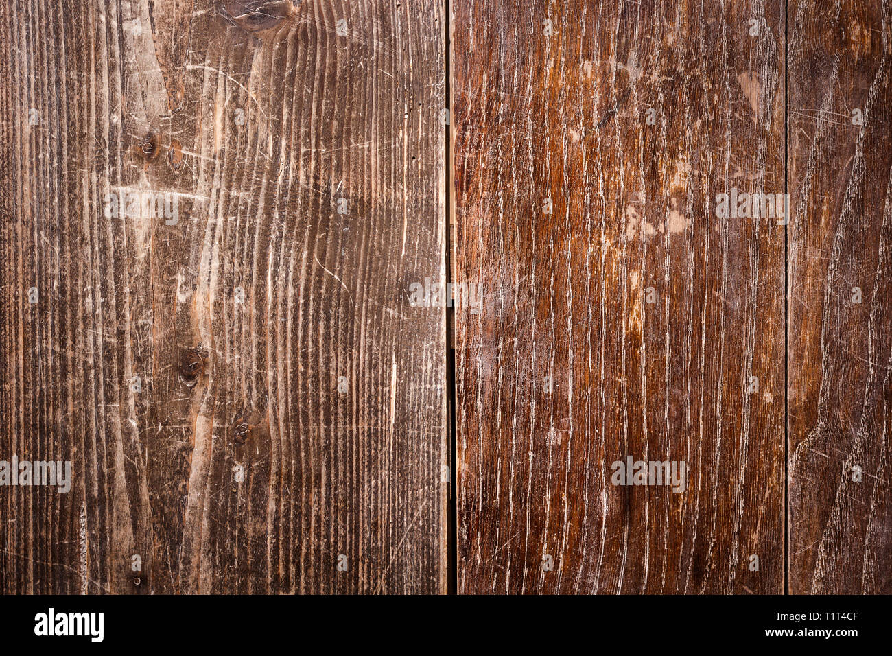 Old scratched oak table top texture background Stock Photo - Alamy