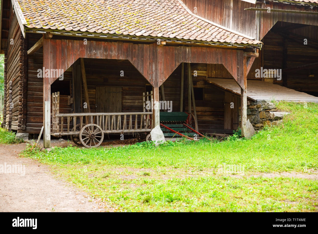 Traditional old wooden farm house in Oslo, Norway Stock Photo - Alamy