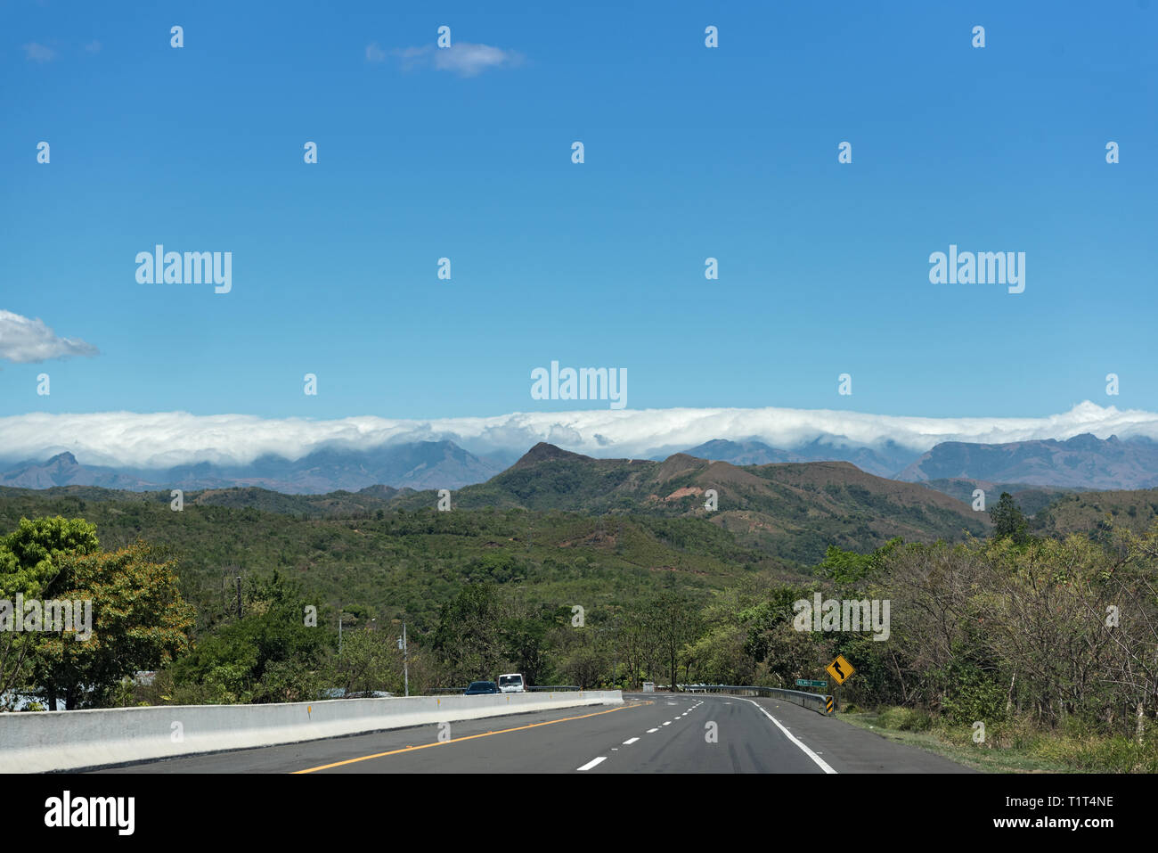 the pan american highway near Santiago panama Stock Photo - Alamy