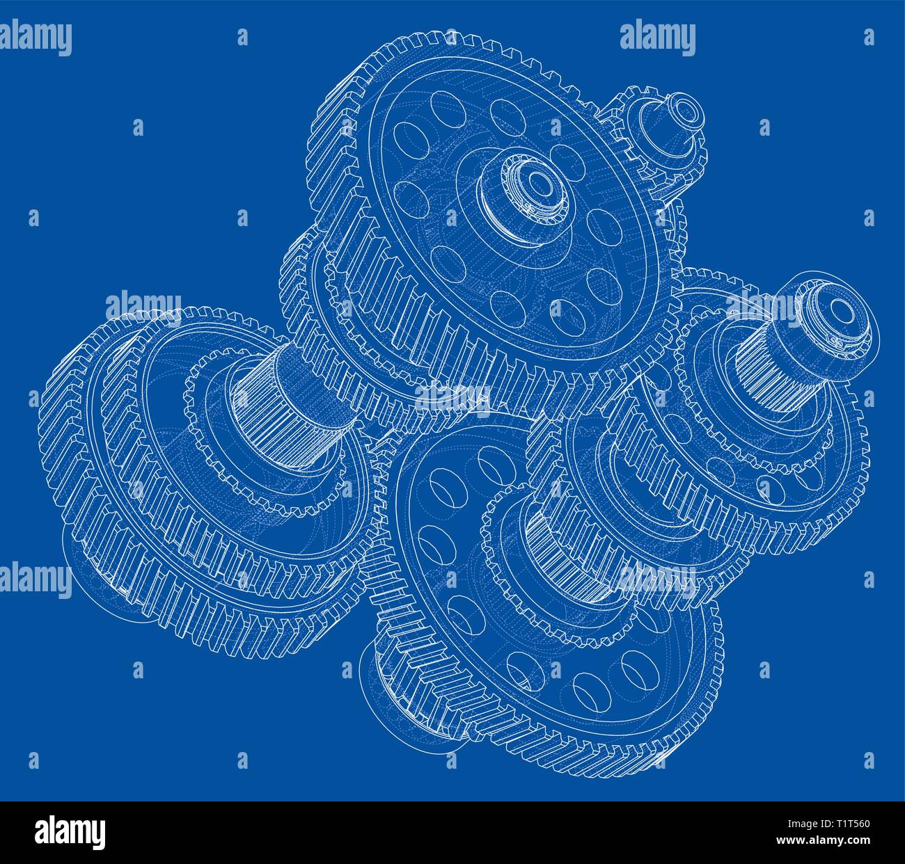 Outline gearbox concept. Vector Stock Vector Image & Art - Alamy