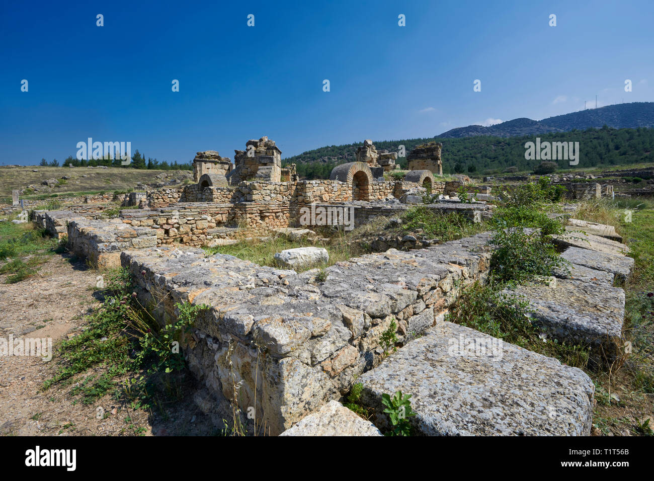 Picture of the ruins of the Byzantine Martyrion of St Philip church and ...