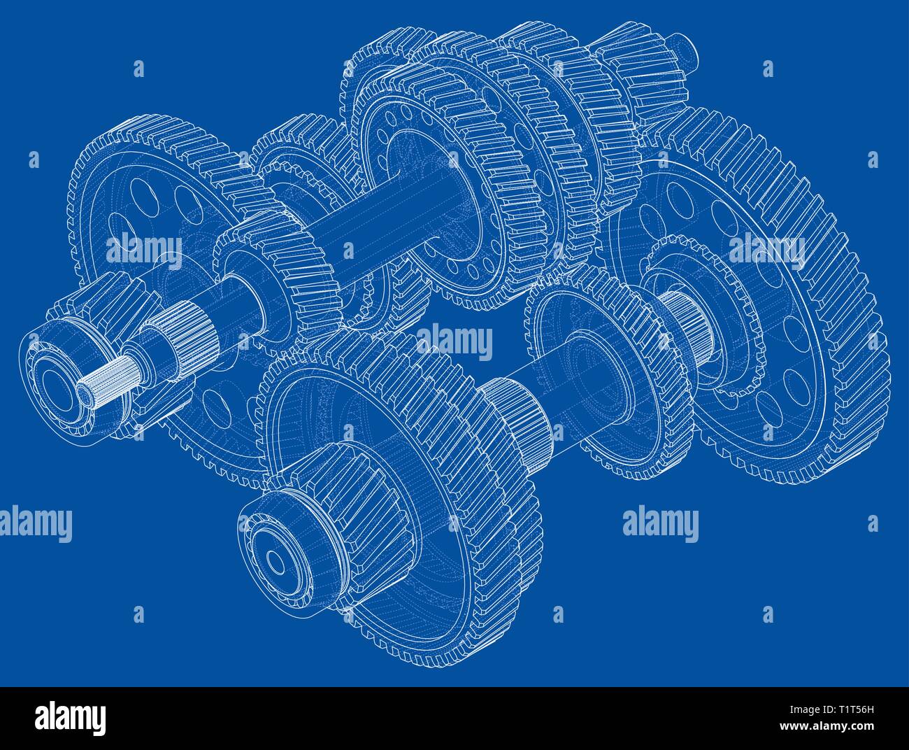 Outline gearbox concept. Vector Stock Vector Image & Art - Alamy