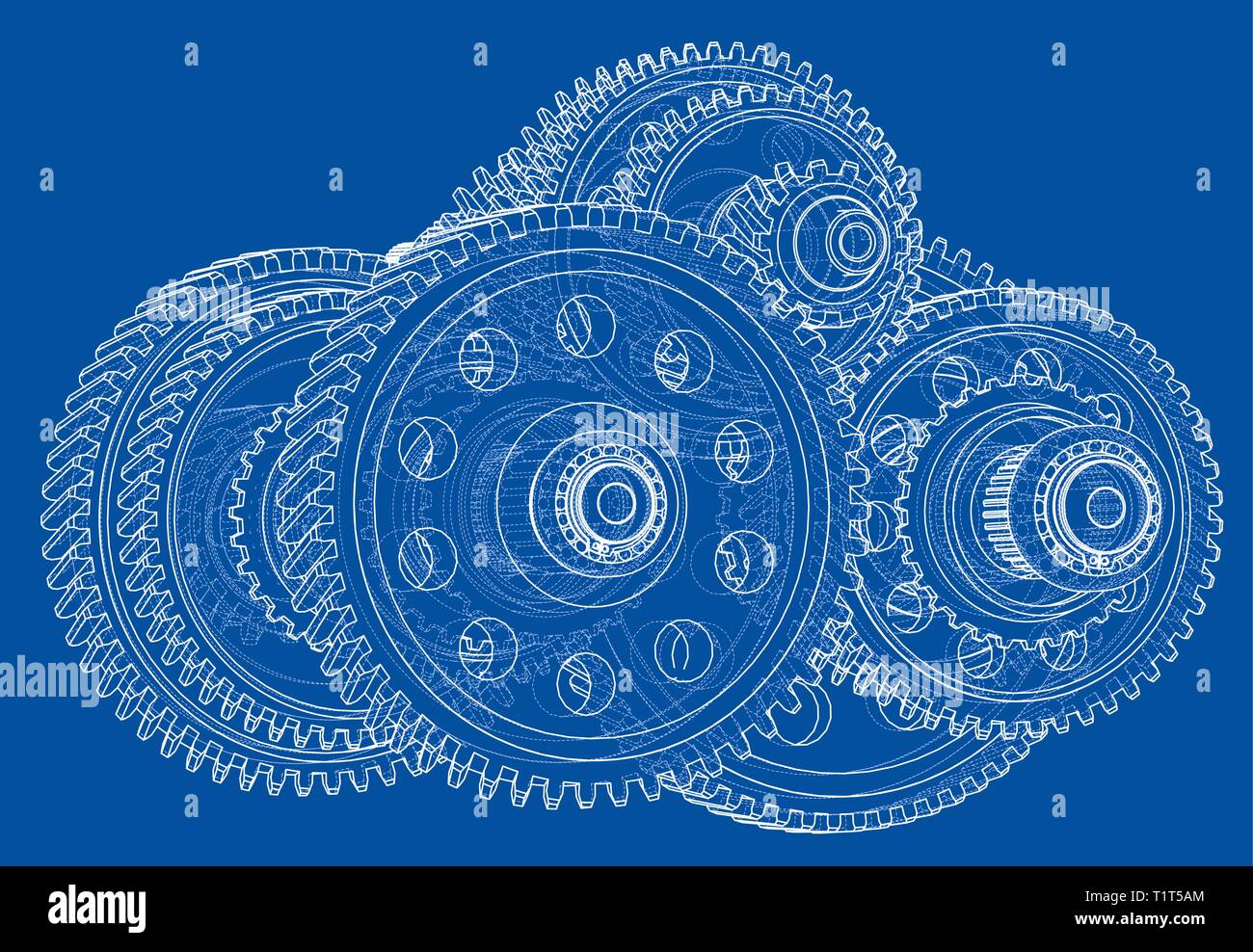Outline gearbox concept. Vector Stock Vector Image & Art - Alamy