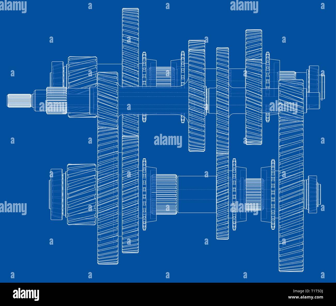Outline gearbox concept. Vector Stock Vector Image & Art - Alamy