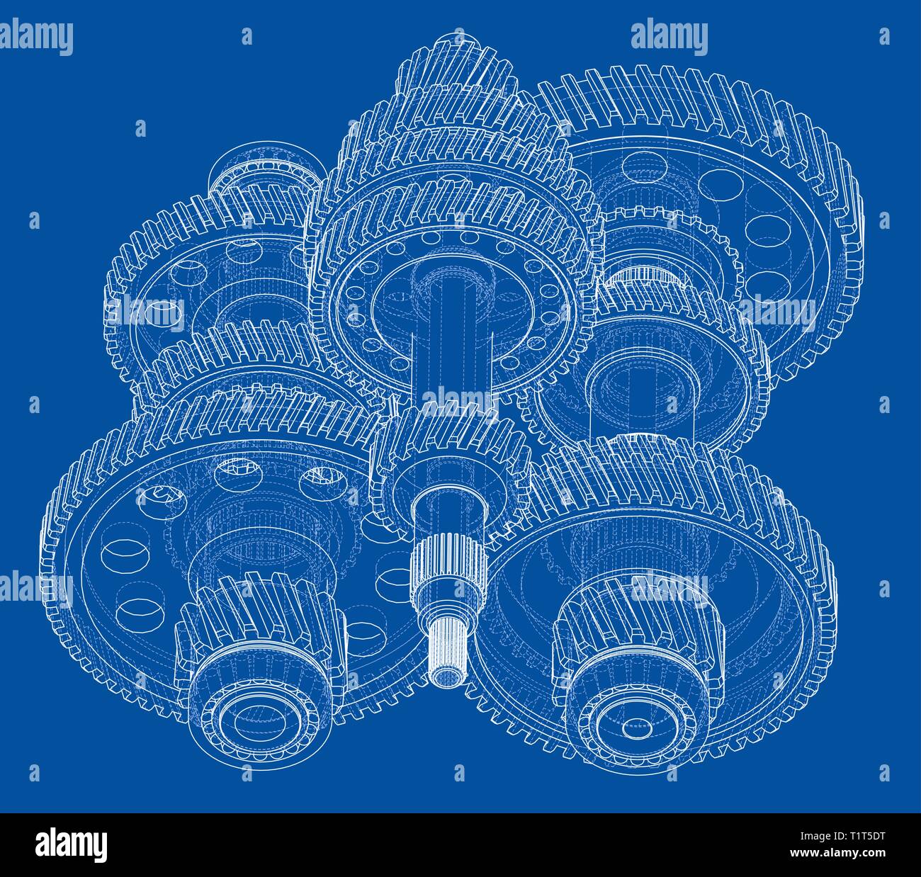 Outline gearbox concept. Vector Stock Vector Image & Art - Alamy