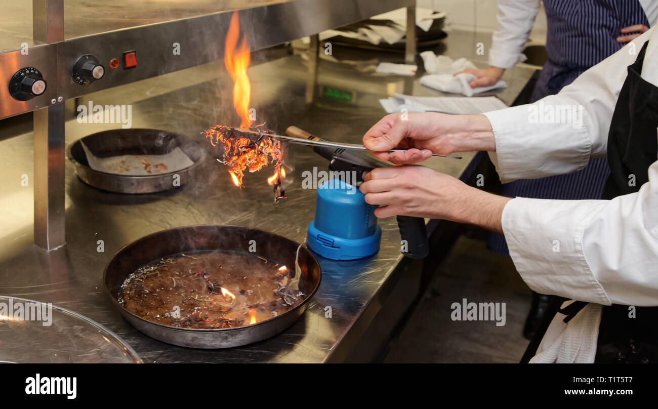 Kitchen burning gas hi-res stock photography and images - Alamy
