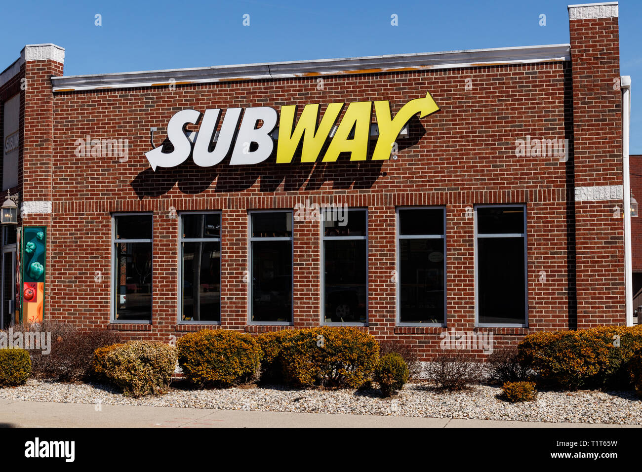 Muncie - Circa March 2019: Subway Sandwich Location. Subway is the ...
