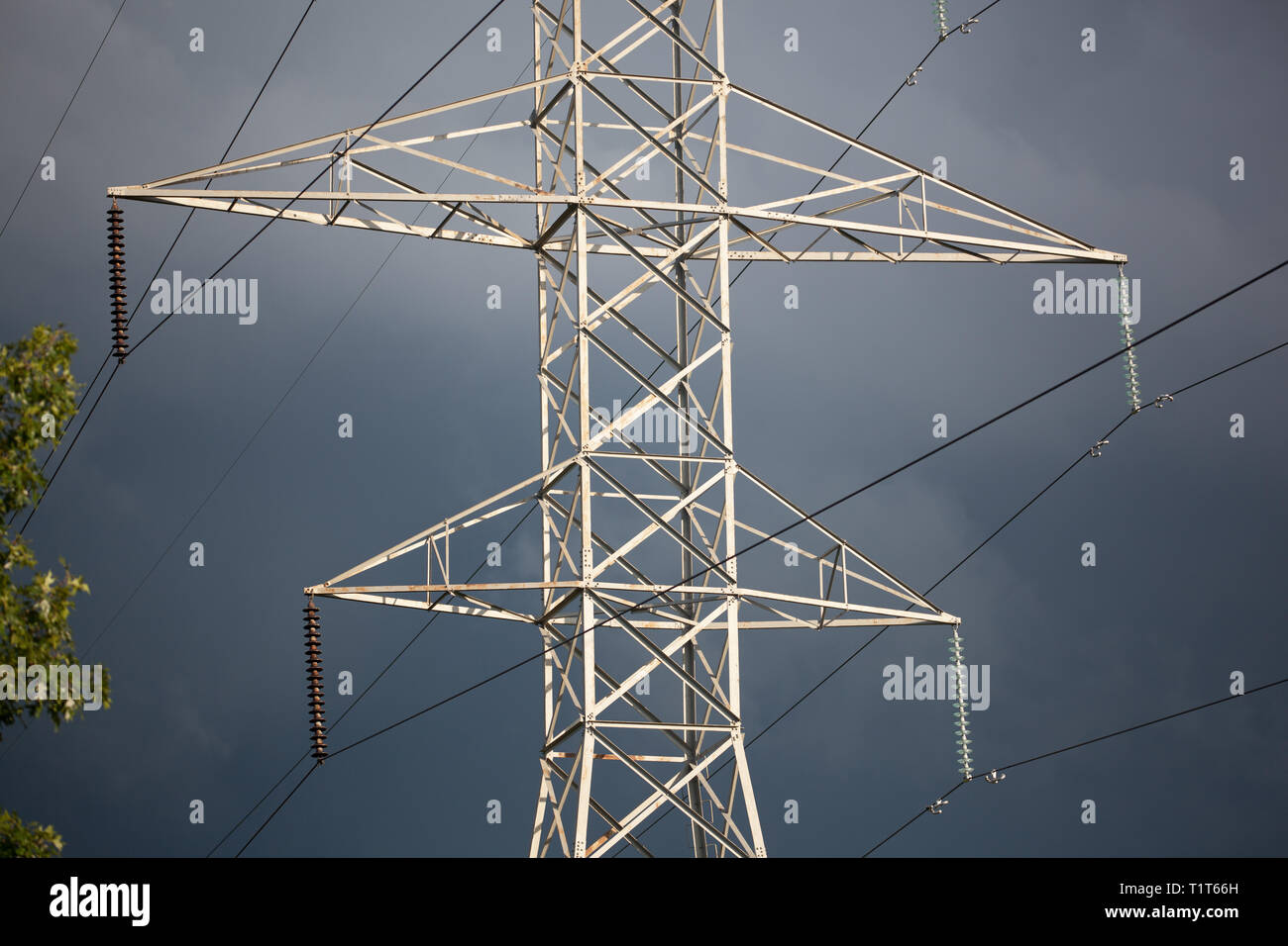 Electrical wires with tower hi-res stock photography and images - Alamy