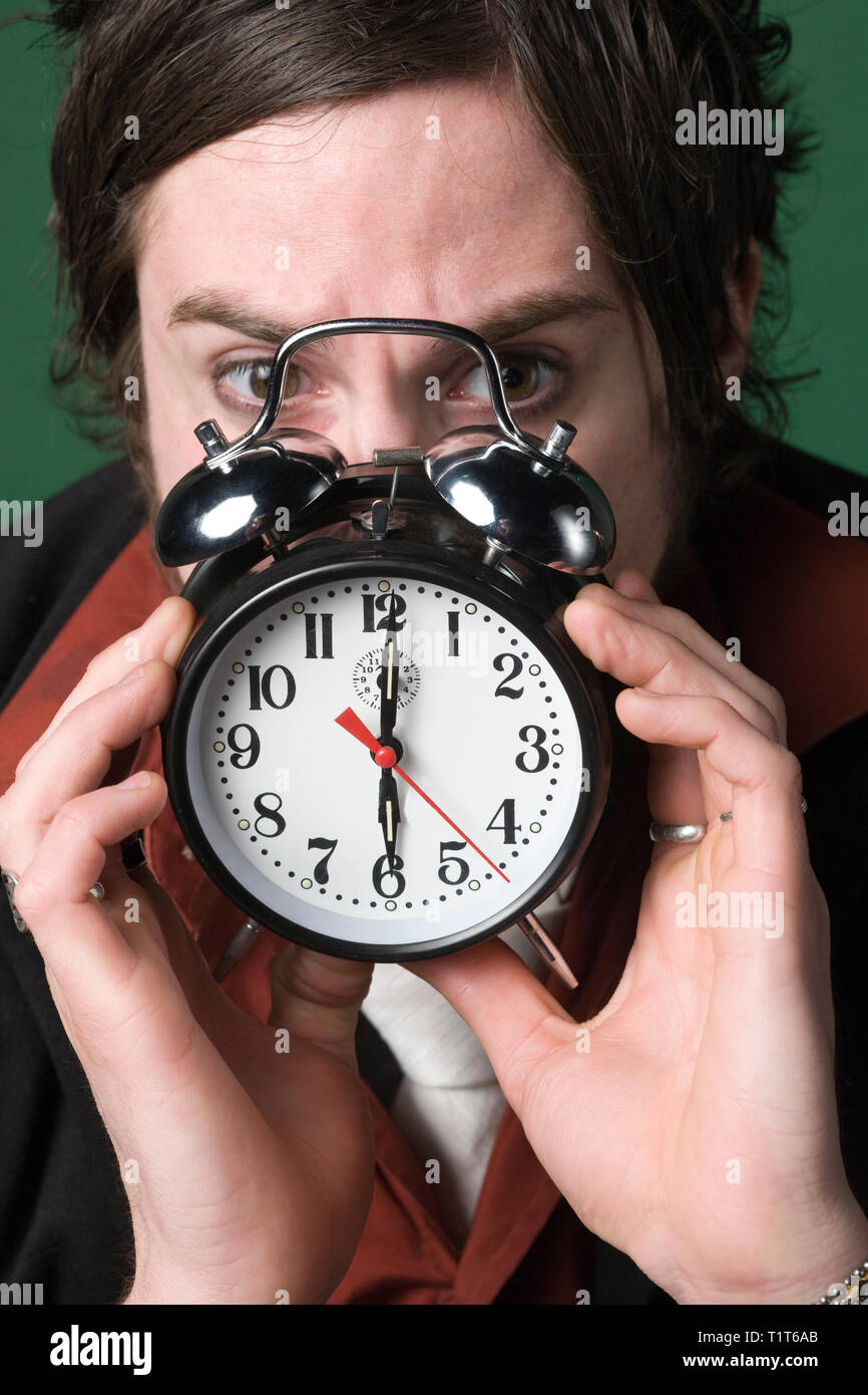 Alarm pose hi-res stock photography and images - Alamy
