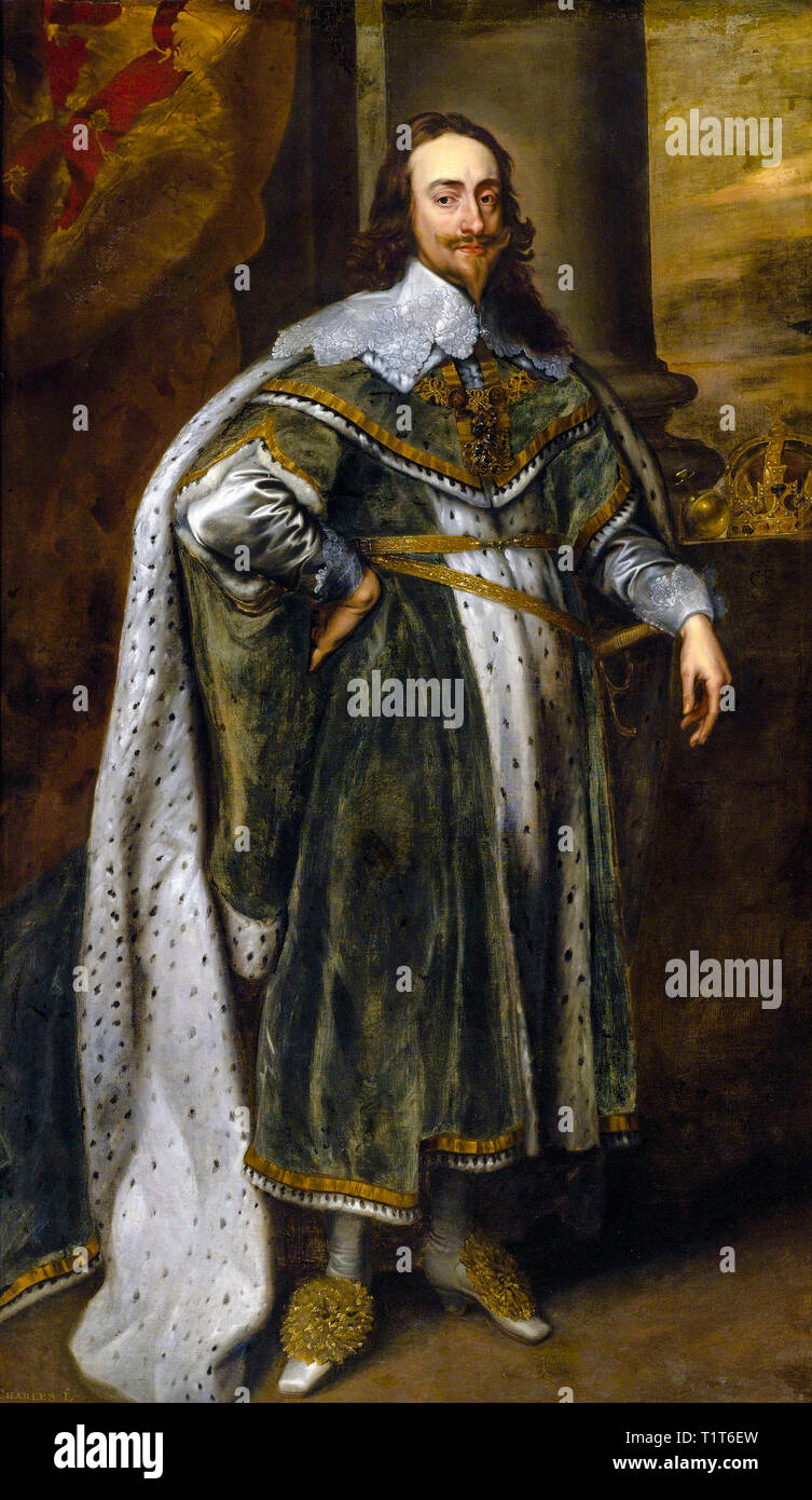 Oil Paintings Portrait King Charles I High Resolution Stock Photography ...