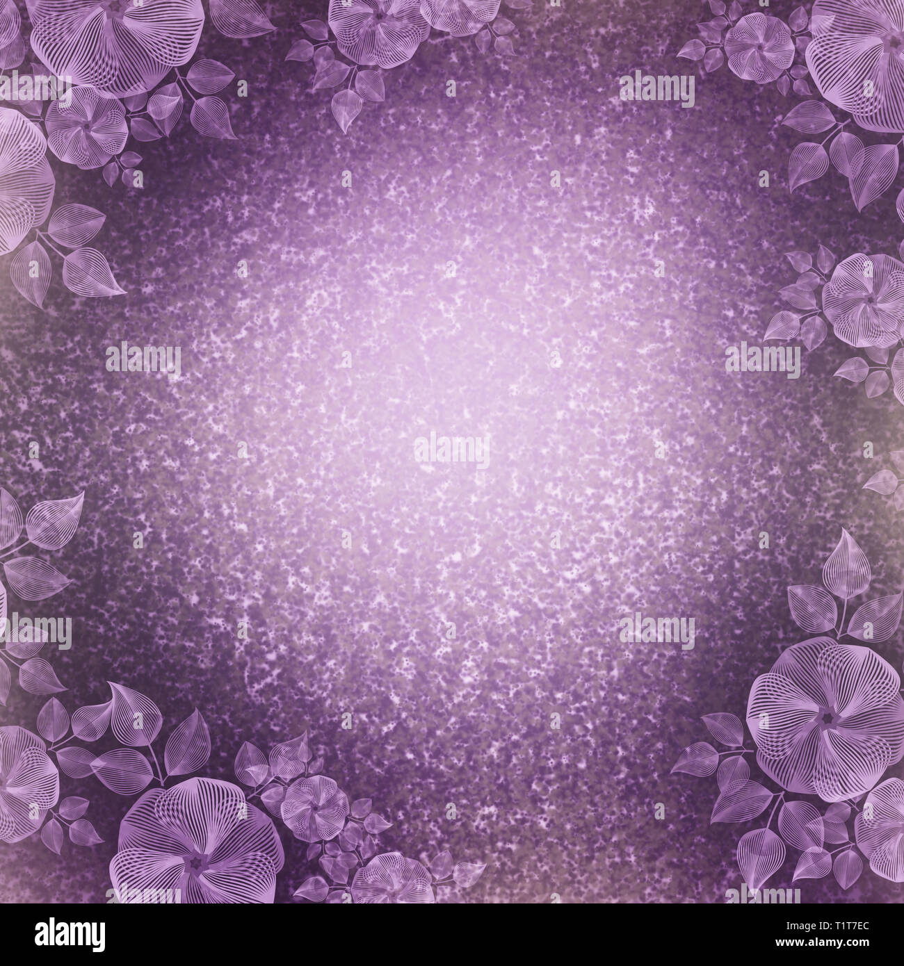 Violet Vintage Wallpaper