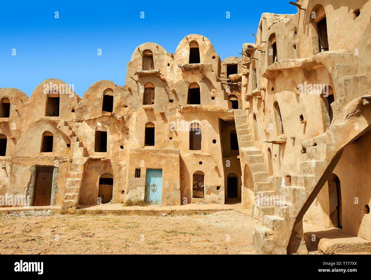 The traditional north Sahara fortified Berber Ksar of Ez Zahra and its ...