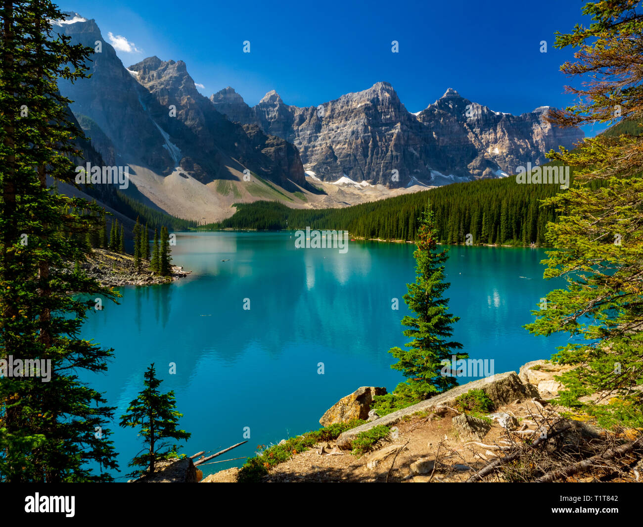 Views of Moraine Lake Canada Stock Photo - Alamy